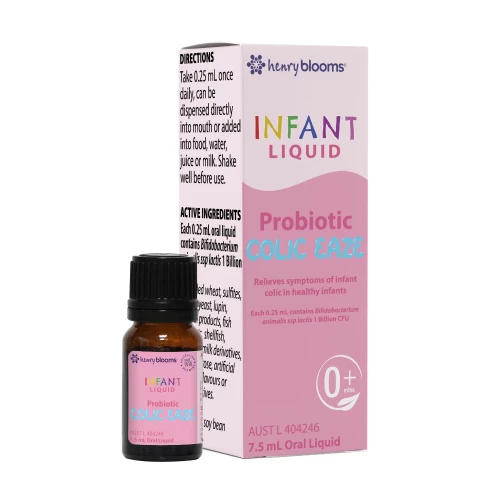 Henry Blooms Infant Liquid Probiotic Colic Eaze Chính Hãng
